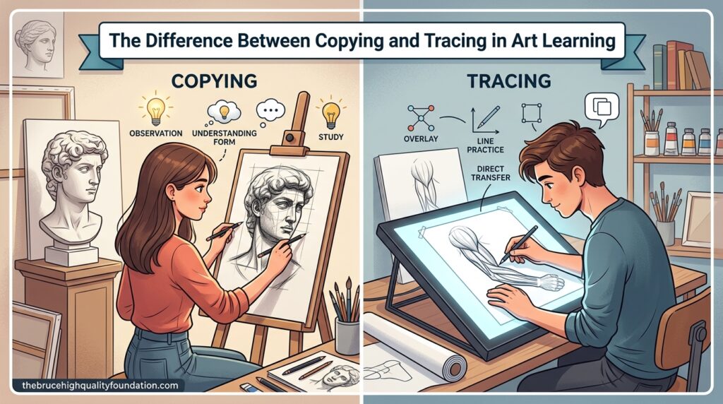 The Difference Between Copying and Tracing in Art Learning (June 2026)
